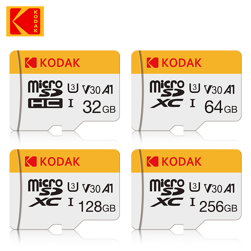Cartão Micro SD KODAK 256GB/128GB/64GB-De Memória Flash De Alta Velocidade Classe 10 U3 4K TF ...