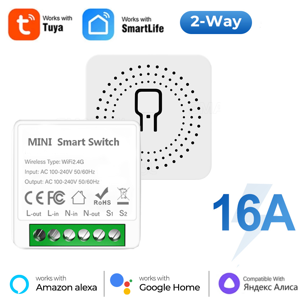 Tuya Mini Wi-Fi Switch , Smart Life App , Controle Bidirecional ...