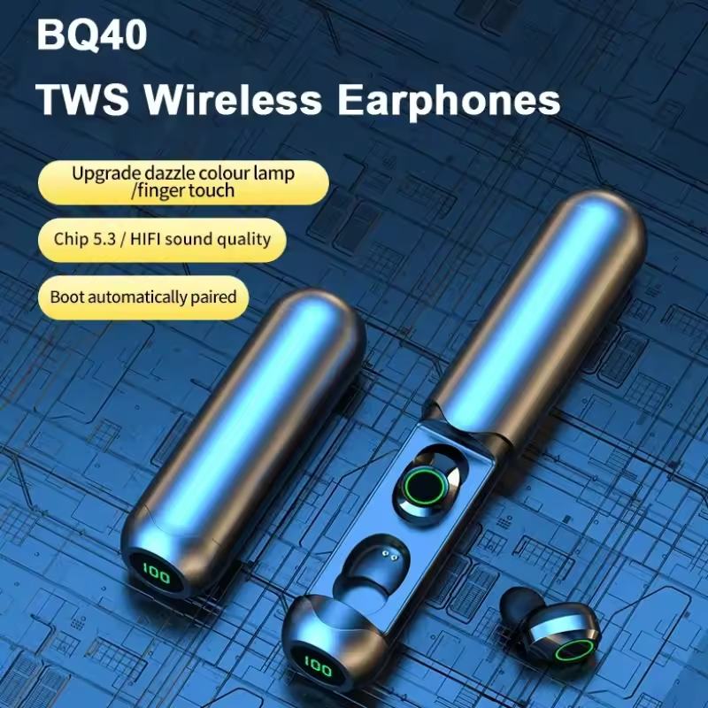 BQ40 Fones De Ouvido TWS Bluetooth Sem Fio Fone Esportivo Som Estéreo ...