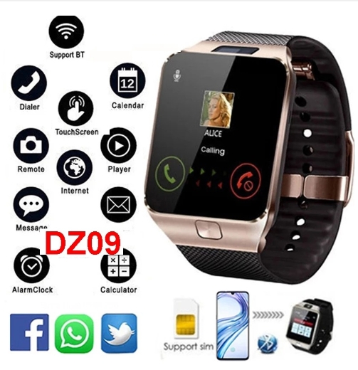 Smartwatch Dz09 Smart Watch Support TF Sim Câmera Esportiva Mulheres ...