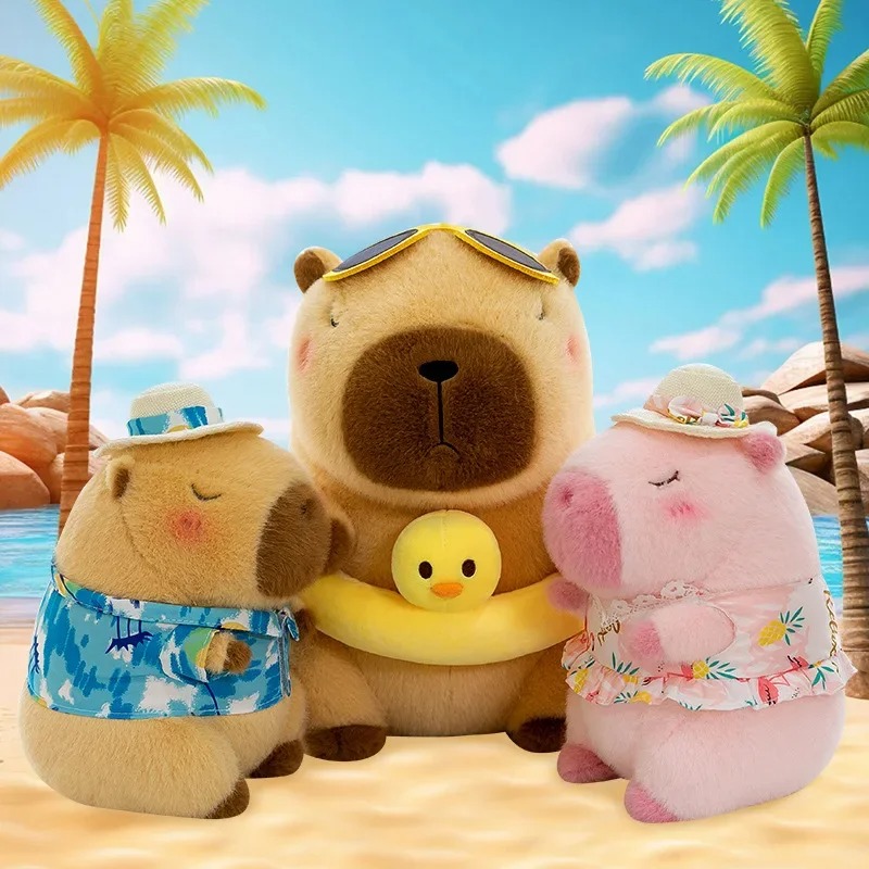 Boneca De Pelúcia Capybara Estilo Verão | Shopee Brasil