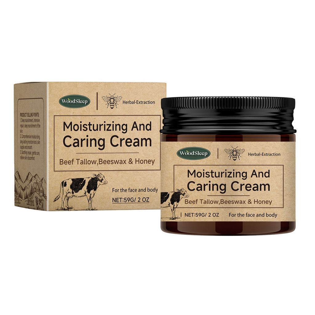 59g WOODSLEEP Creme De Tratamento Hidratante Carne Bovina Tallow Nutre E Hidrata A Pele Seca Com ...