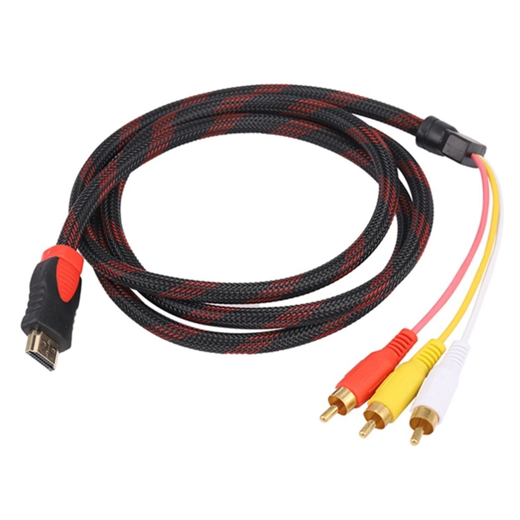 Cabo HDMI-Compatível Com Para 3RCA De 1,5 M AV HD Macho | Shopee Brasil