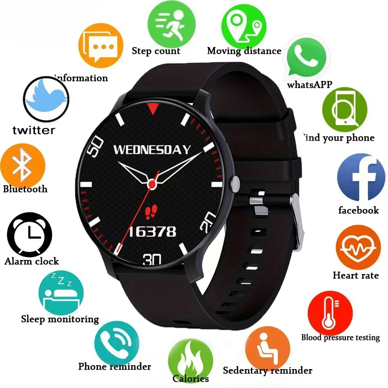 LAXASFIT Smartwatch Relógio Inteligente Tela HD Chamada De Voz Esportes ...