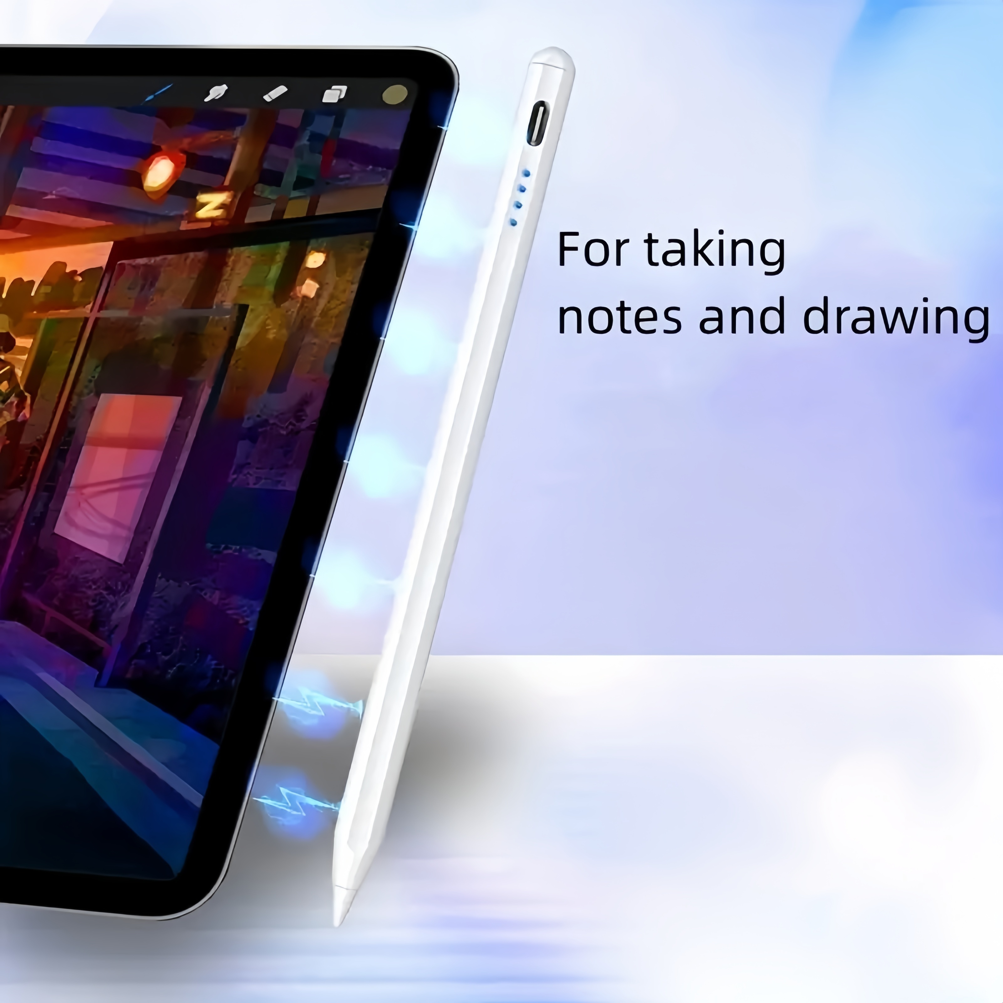 Caneta Stylus , Digital Recarregável Para Telas Sensíveis Ao Toque ...