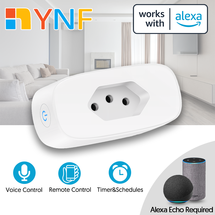 Plugue Inteligente YNF Brasil , Tomada , Funciona Com Alexa ...
