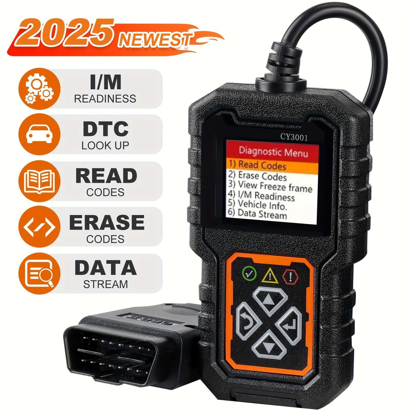 Scanner Obd2 Cy3001, Leitor E Ferramenta De Diagnóstico Can Para Todos ...