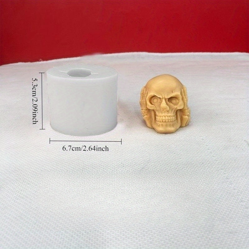 Não ouça resina de caveira molde de vela molde de sabão molde de argila ...