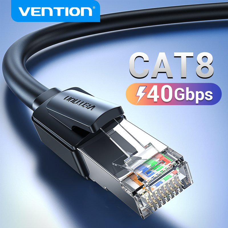 Cat8 SFTP Cabo patch 40Gbps 2000MHz Super speed RJ45 para PC e roteador ...