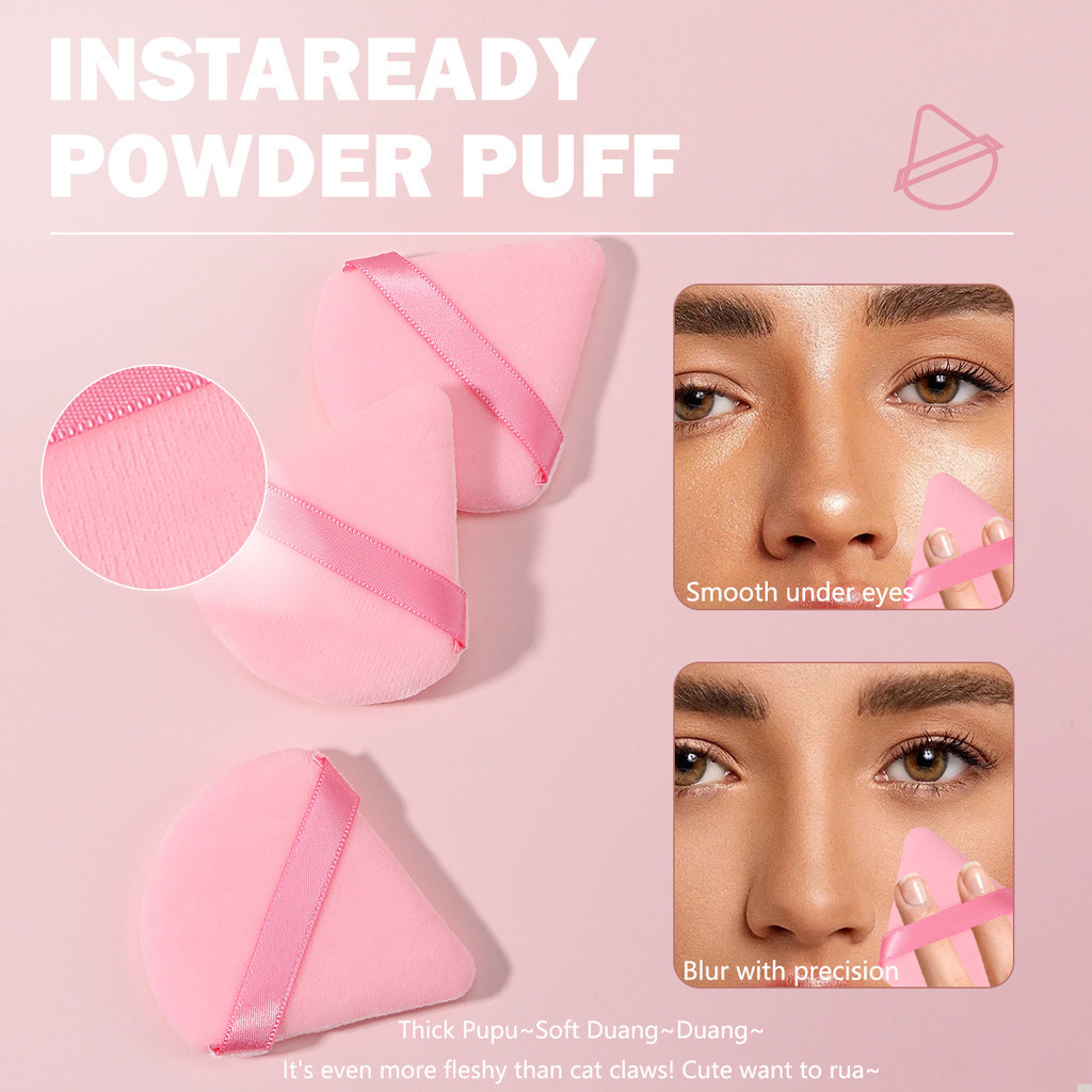 30pcs Triângulo Puff Flocking Soft Do Not Eat Powder Ferramenta de ...