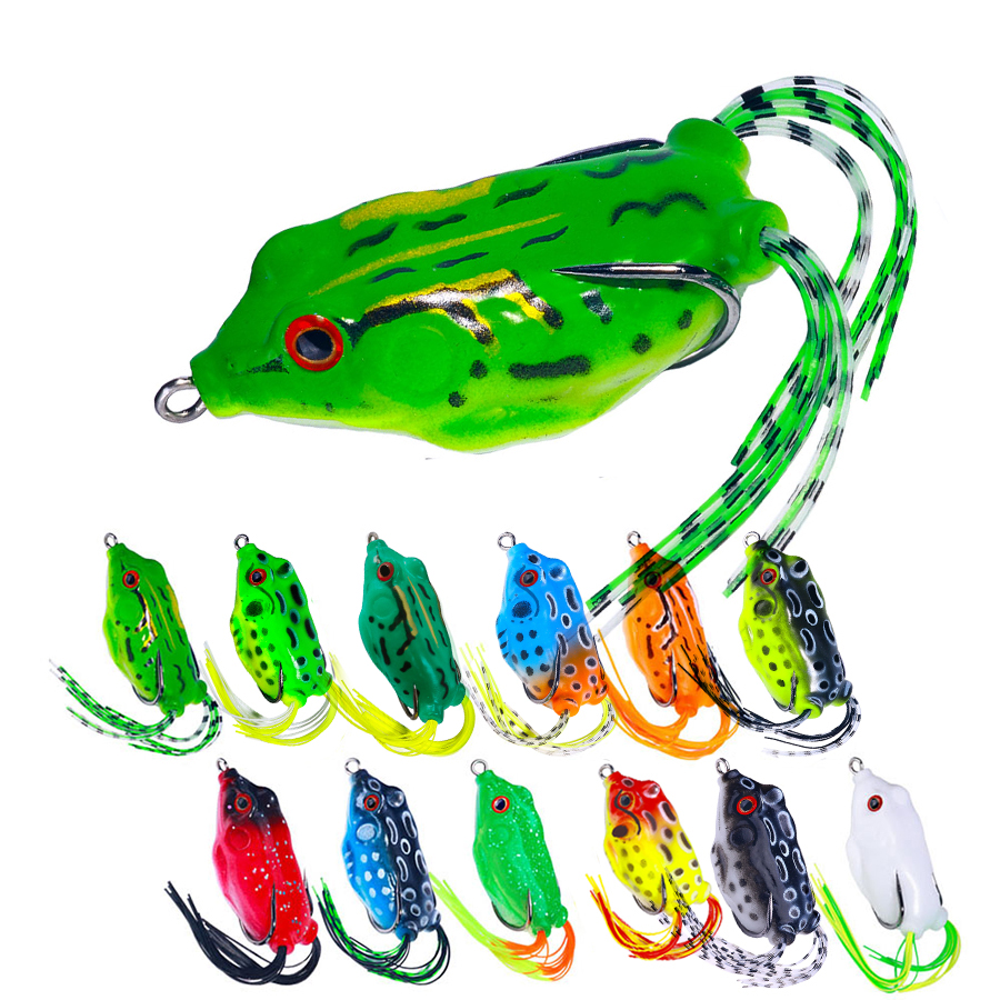 HENGJIA Novo Grande Umpan Katak 6.3cm/12.4g Rã Lure Plástico Macio ...