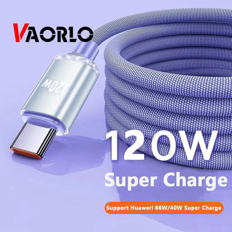 Cabo De Carga Super Rápida De 120W USB 6A Tipo c Dados Para Xiaomi Huawei Oneplus | Shopee Brasil