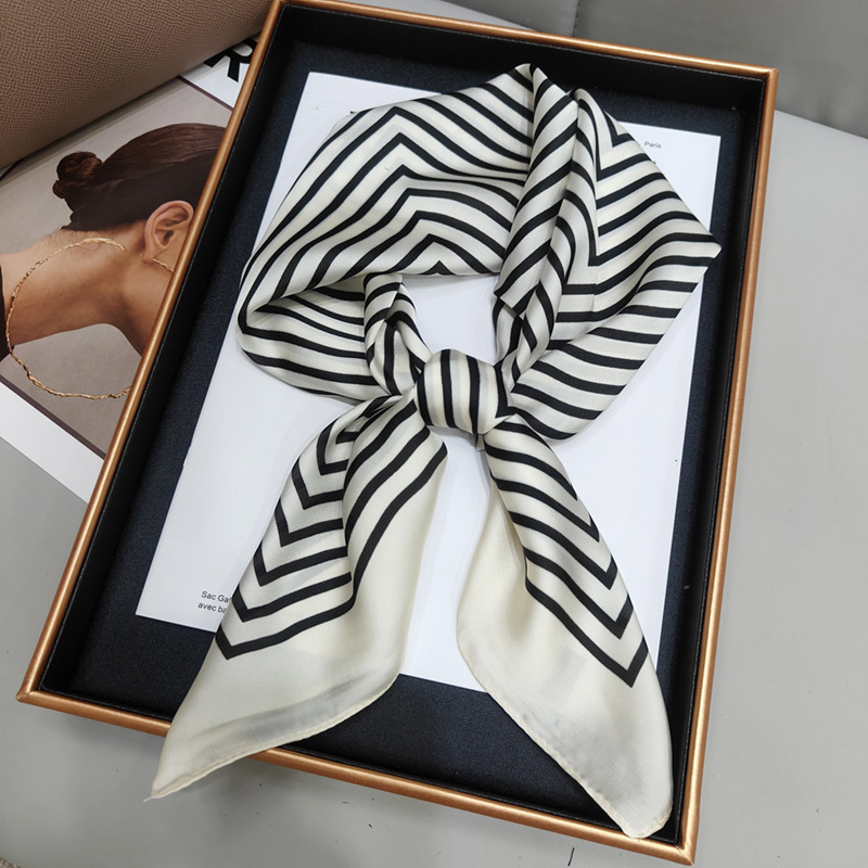 1pcs70cm Moldura quadrada Cachecol de seda Rosa Cachecol de seda ...