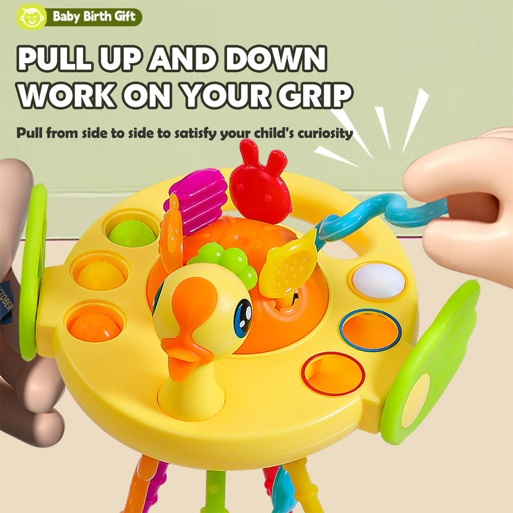 Pequeno pato amarelo Lalale brinquedos para bebês 6 meses educação ...