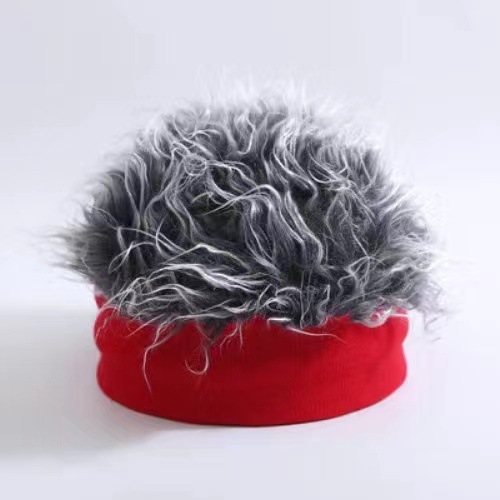 Peruca chapéu influenciador de cabelo macio engraçado chapéu de cabelo ...