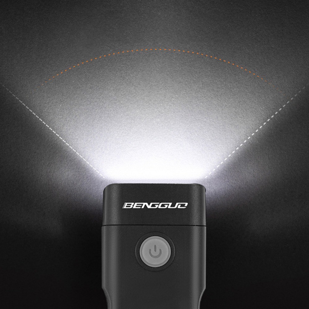 Mini 100LM Lâmpada Dianteira Da Bicicleta USB Recarregável LED Farol 3 Engrenagens Ajustável À ...