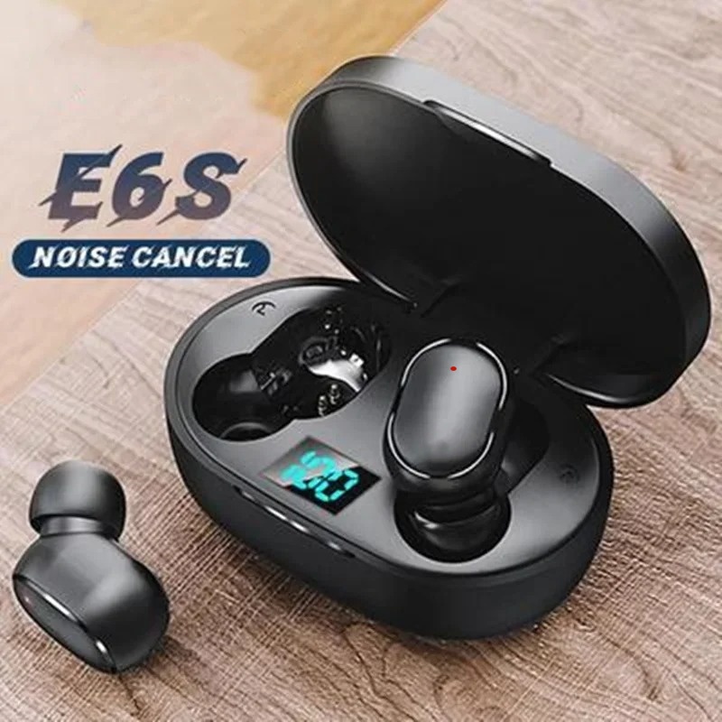 TWS E6S Fone Fones De Ouvido bluetooth Sem Fio Com Microfone Para Xiaomi Redmi | Shopee Brasil