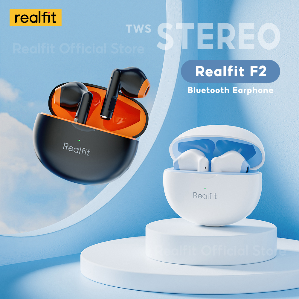 Realfit F2 TWS Fone De Ouvido Sem Fio Bluetooth Mini Fones De Alta ...