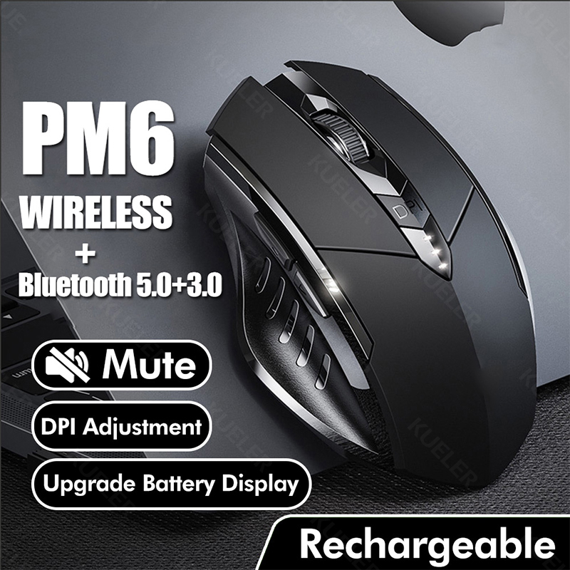Mouse Sem Fio Recarregável 2.4G F1S/A1 Office Mute Bluetooth Suporte PC ...