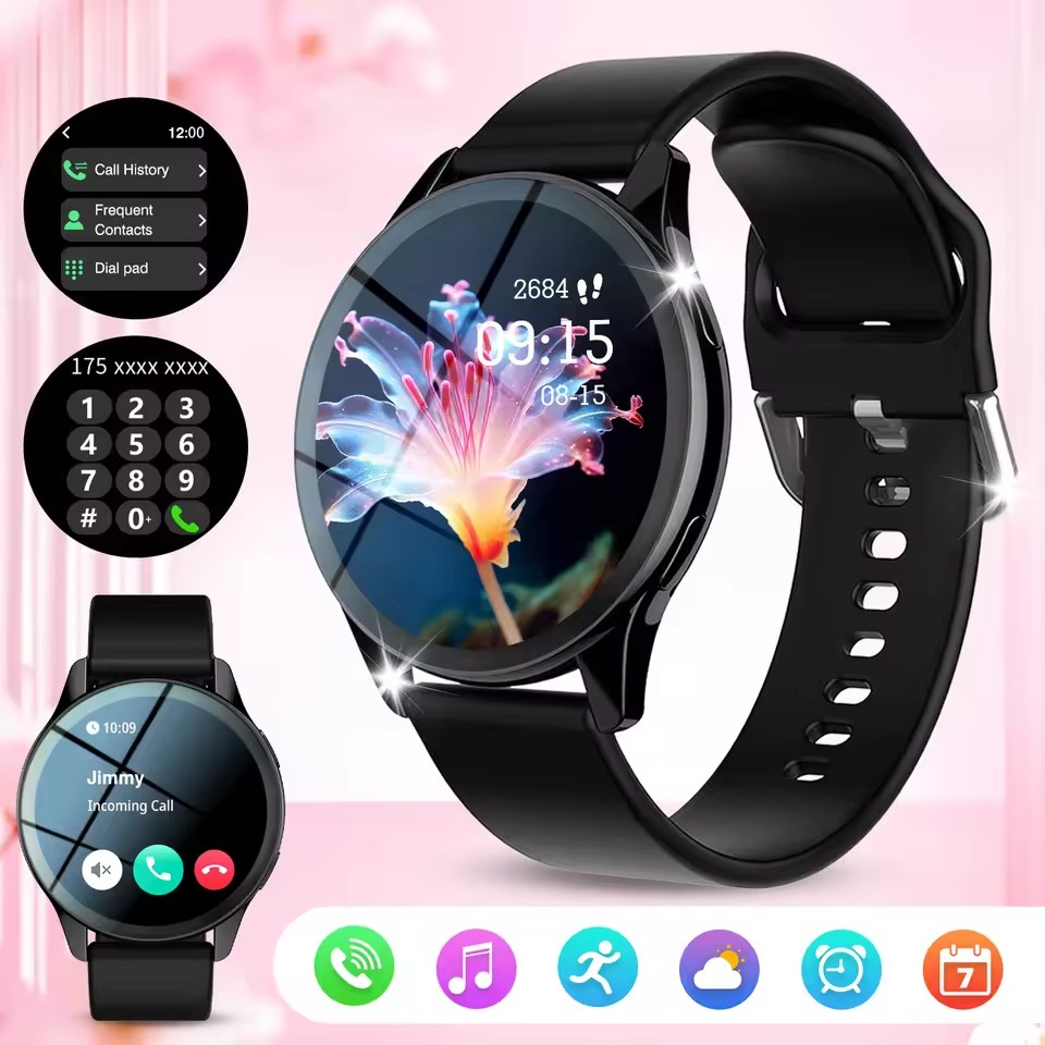 Novo Relógio Inteligente Bluetooth Feminino com Chamada, Monitor de ...
