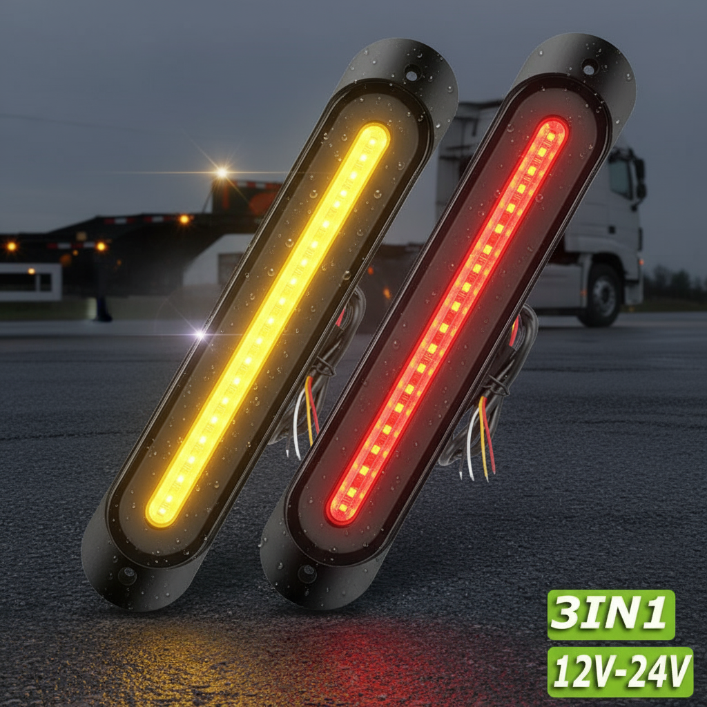 68 LED Luz de Marcador para Trailer 12-24V Luz Auxiliar Lateral para ...