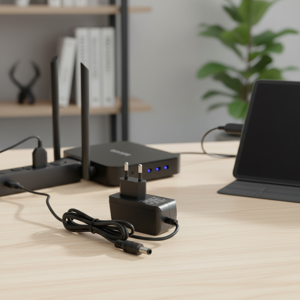 Adaptador de alimentação AC 100-240V para DC 9V 1A 5.5x2.1mm para ...