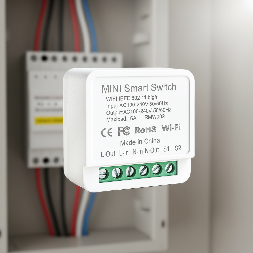 Módulo de Relé Inteligente WiFi 16A 20A Disjuntor de Controle Duplo APP ...