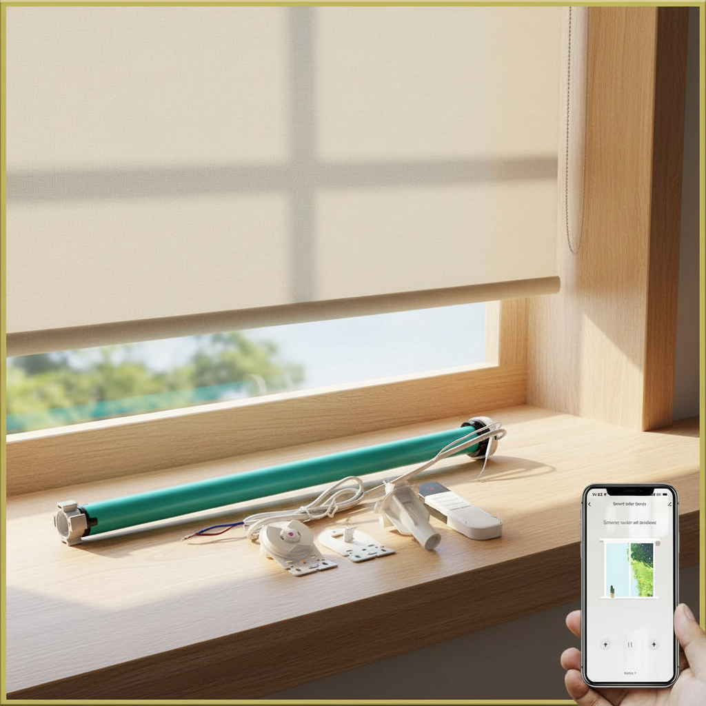 Tuya Zigbee 2N·m AC100-240V Motor de Cortina Inteligente Para Tubo de ...