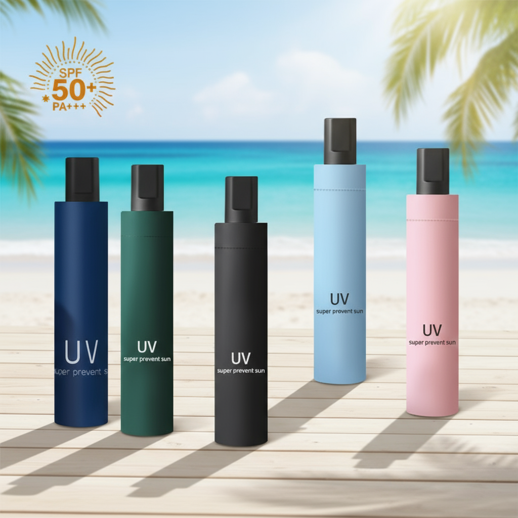 Guarda-chuva dobrável manual para sol e chuva, tamanho grande, adequado ...