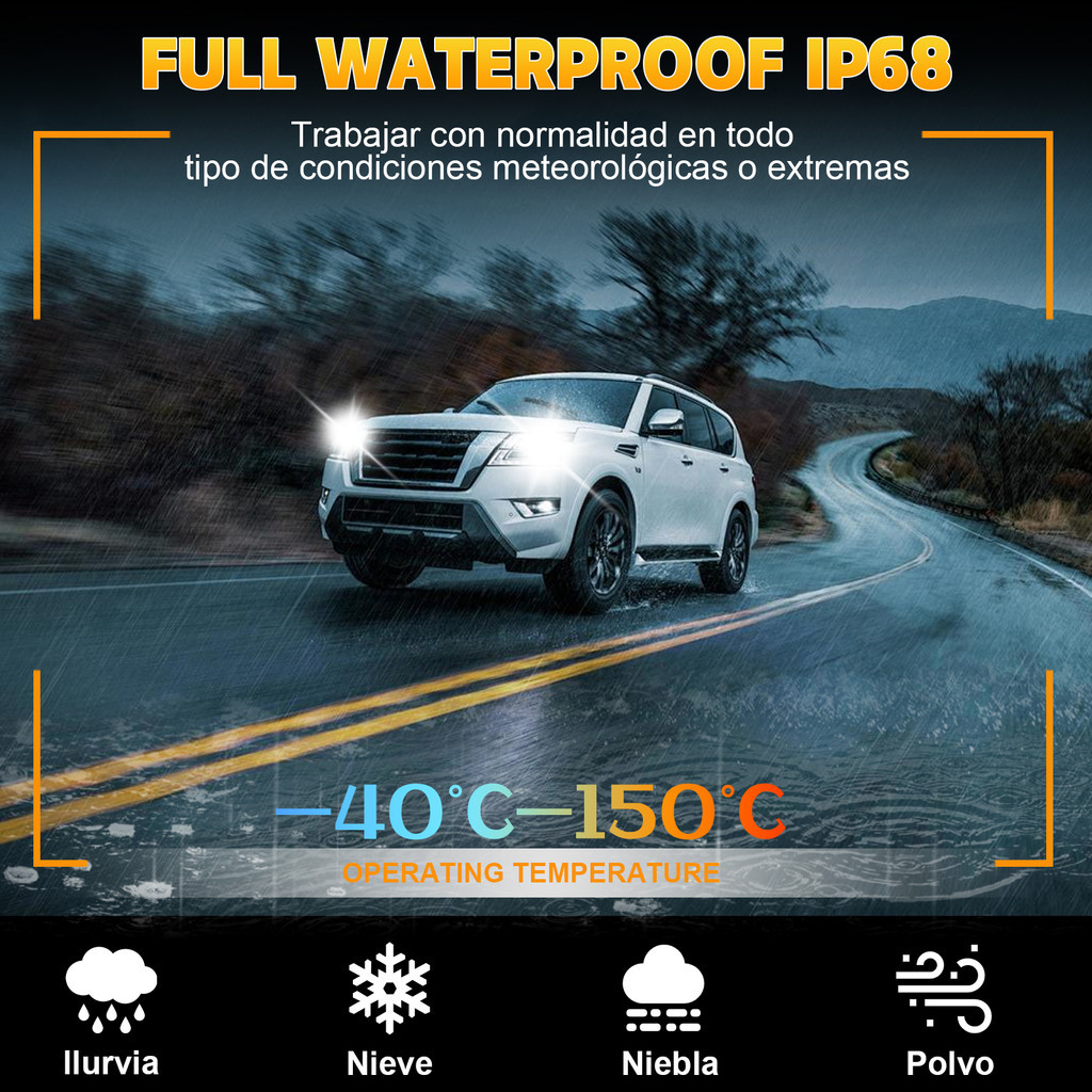 T5 Lente H7 H11 H8 H9 9005 HB3 9006 HB4 Lâmpada de Neblina CSP 8000K 6000K 3000K Branco para ...