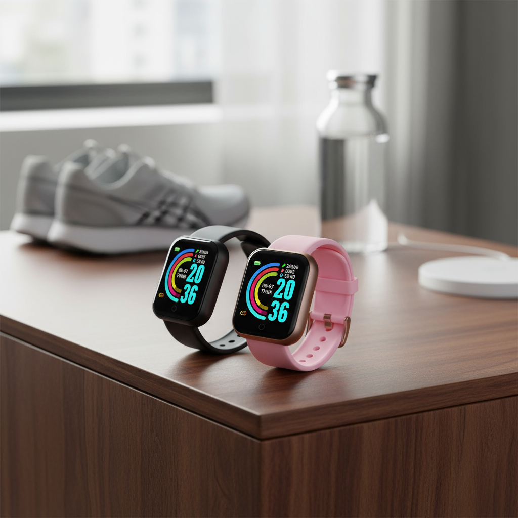 Y68 Macaron D20 SmartWatch Equipado com Monitor de Frequência Cardíaca ...