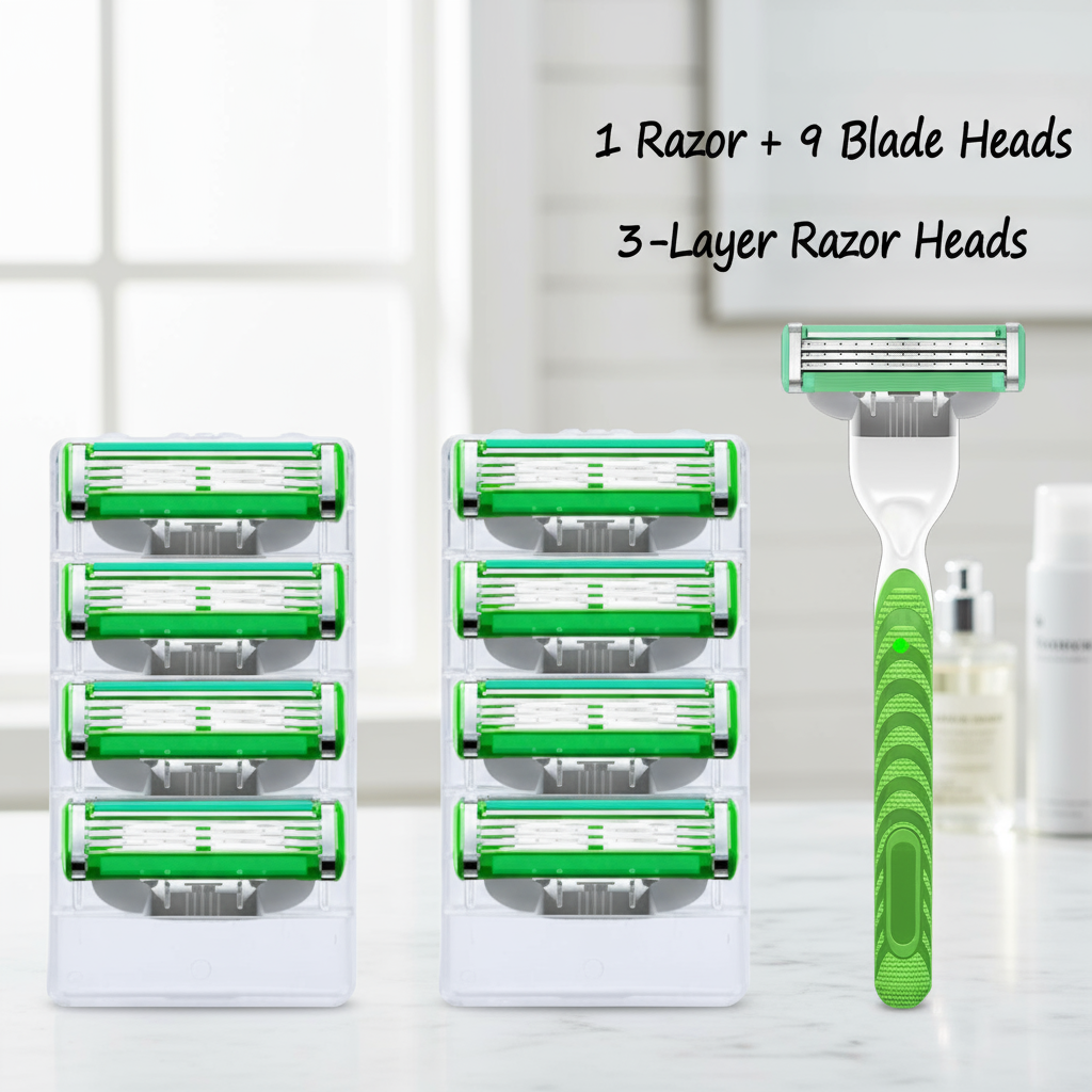 Kit de Barbear Manual para Homens e Mulheres: 1 Aparelho com 9 ...