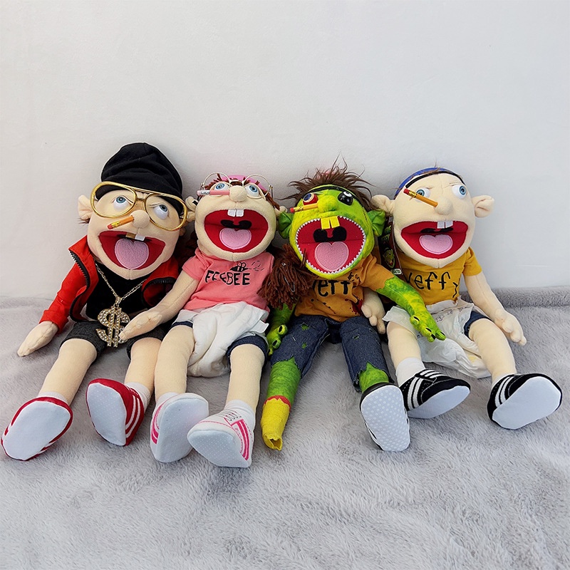 60cm Jogo Grande De Fantoche Jeffy Puppet Plush Chapéu De Pelúcia De ...