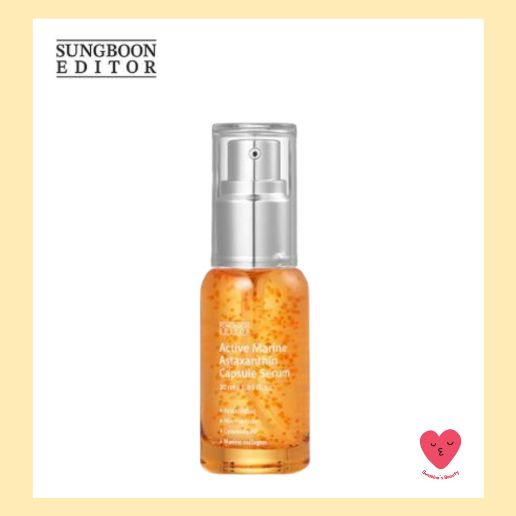 [sungboon editor] Active marine astaxanthin serum 30ml | Shopee Brasil