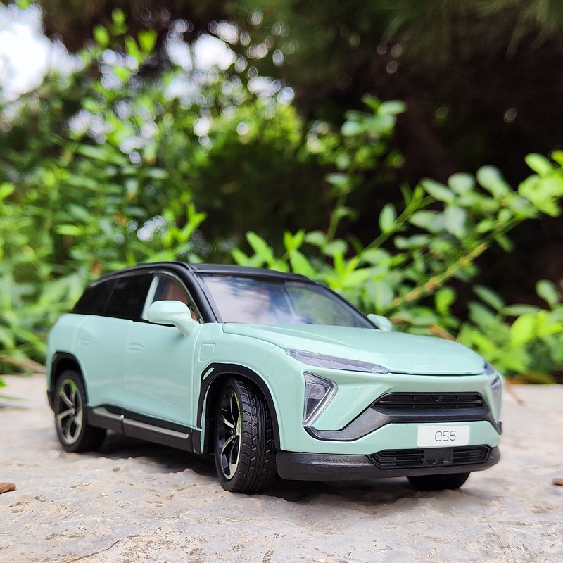 1 : 24 NIO ES6 Alloy New Energy Car Model Diecasts Simulação Coleção De ...