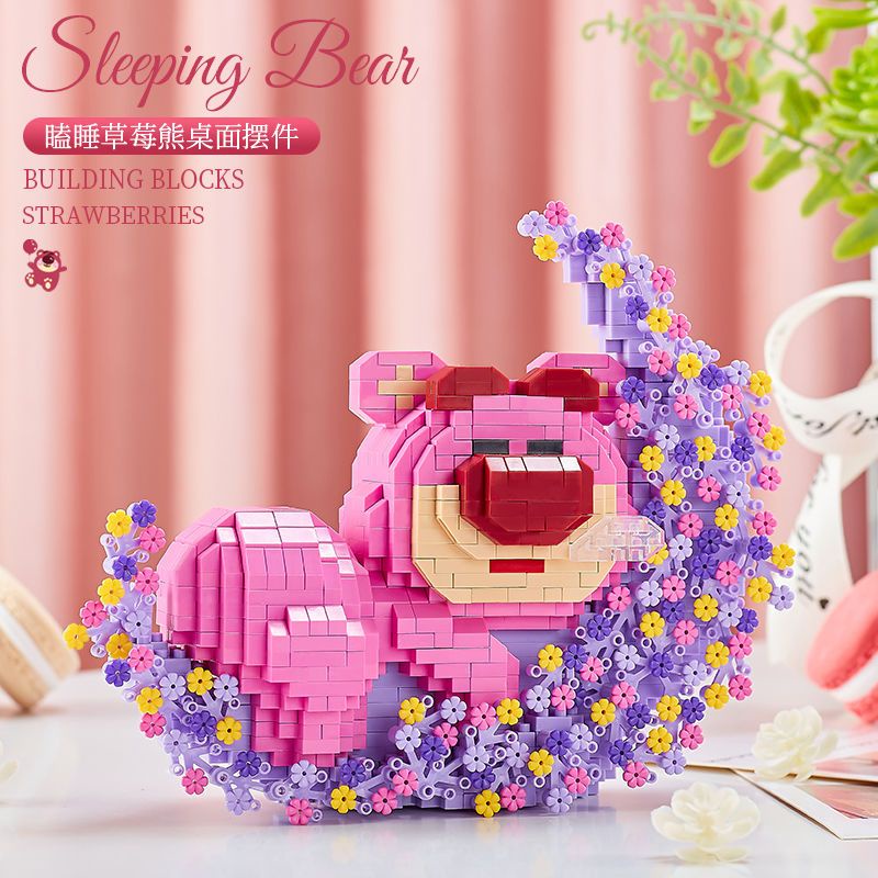 Fancy maker Strawberry Bear Building Blocks Pequenas Partículas ...