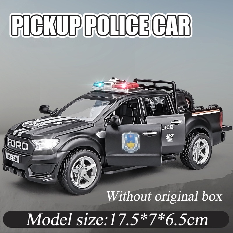 Without box 】 1/32 Ford Raptor F350 Police car diecast wanbao Zinc ...
