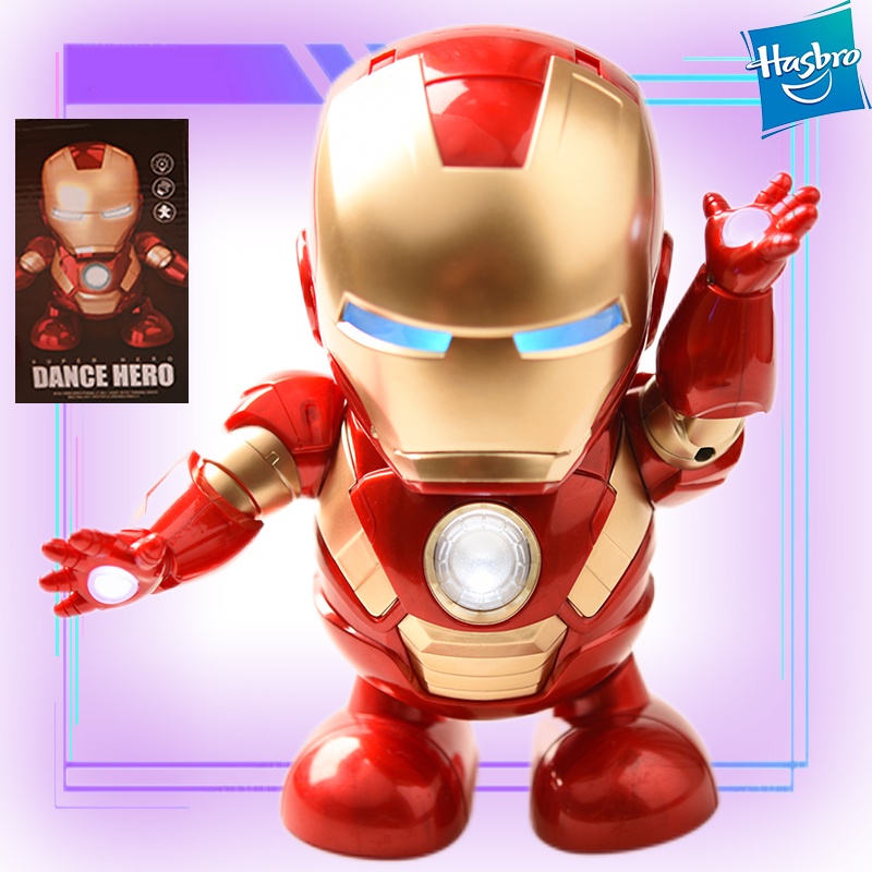 Marvel Iron Man Dance Robot Boneca De Brinquedo Infantil Pode Cantar E ...