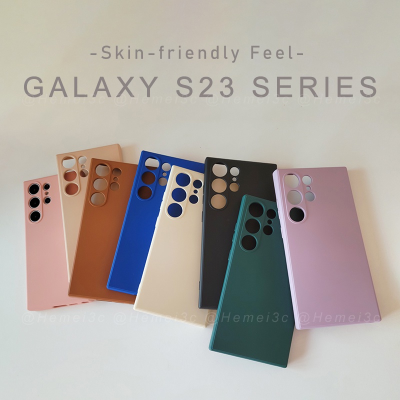 Samsung Galaxy S23 S23 + Plus Ultra 5G Capa Quadrada Lado Macio TPU ...