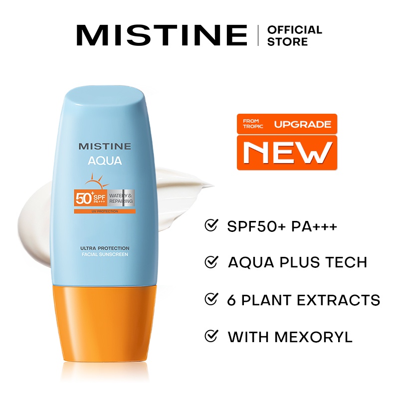 Protetor Solar Mistine Sunblock Creme Hidratante Facial Corporal SPF50 + PA + + 2023 Versão ...
