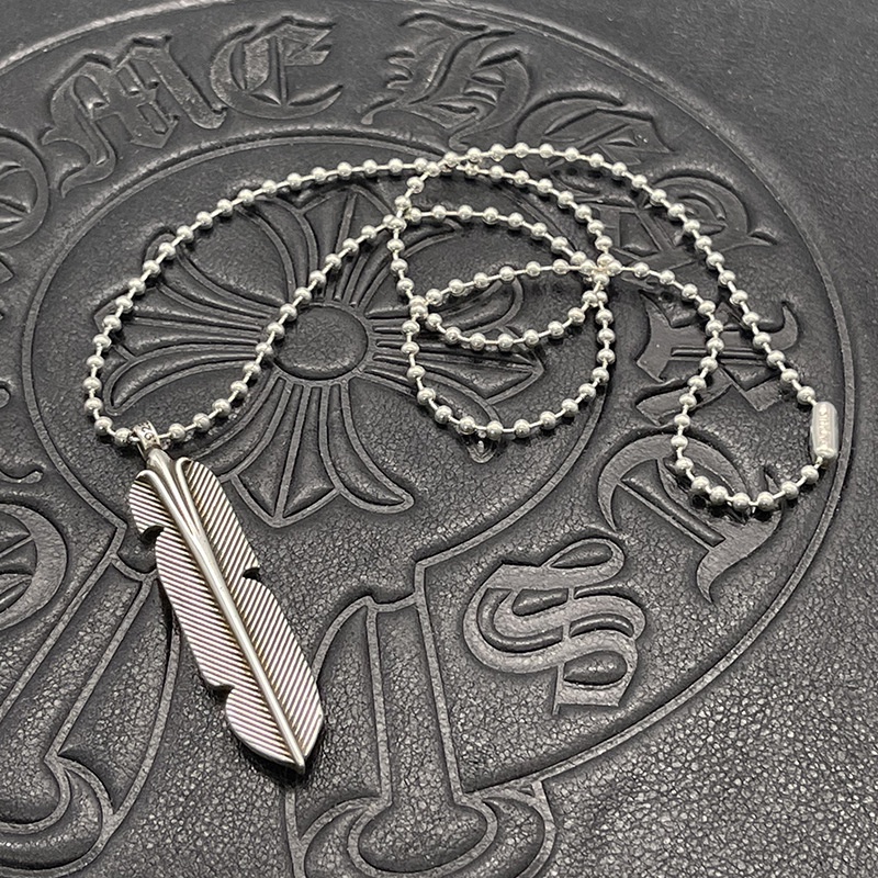 CHROME HEARTS Colar de Penas de Prata 925 INS | Shopee Brasil