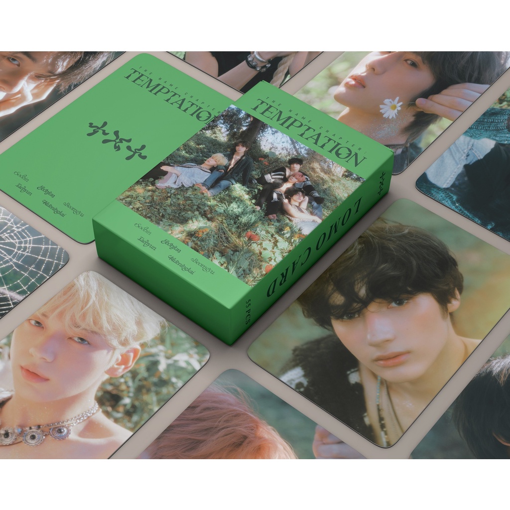 KPop TXT Album TEMPTATION Photocard Lomo Card Postcard 55Pcs/box ...
